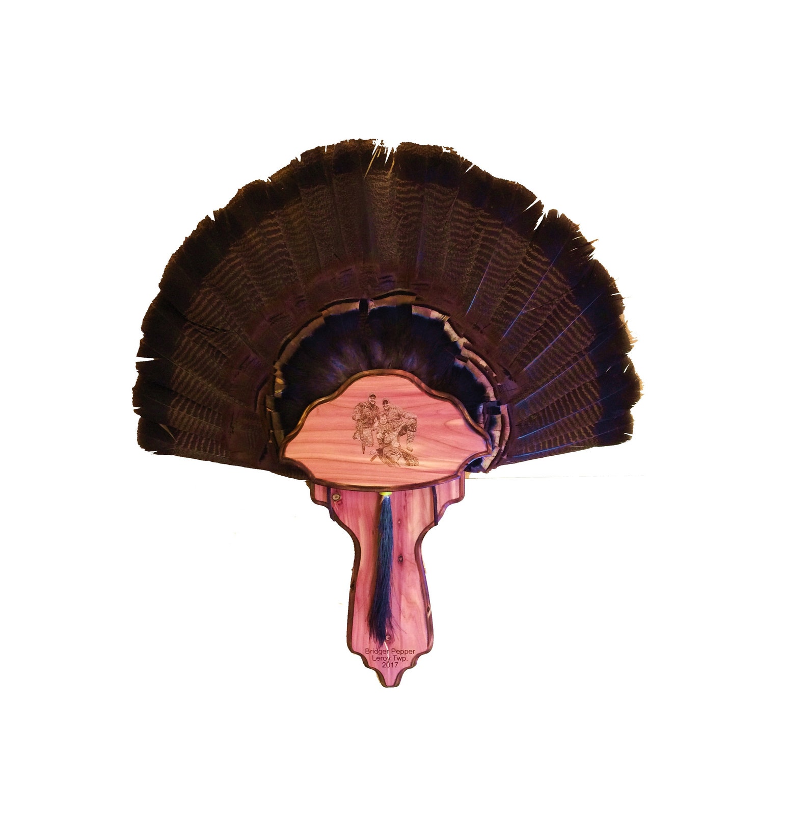 Classic 2 Piece Turkey Plaque Photo Engraved Hardwood - Etsy