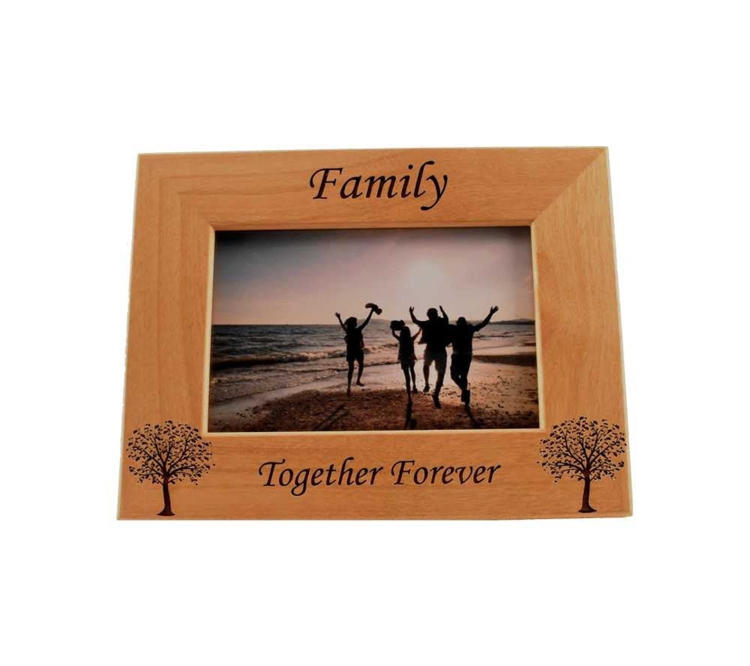 Custom Engraved Wooden Photo Frame- Family Picture Frame- Family ...