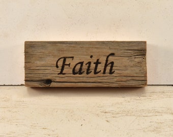 Welcome Inspirational Reclaimed Wood Block Sign | Etsy