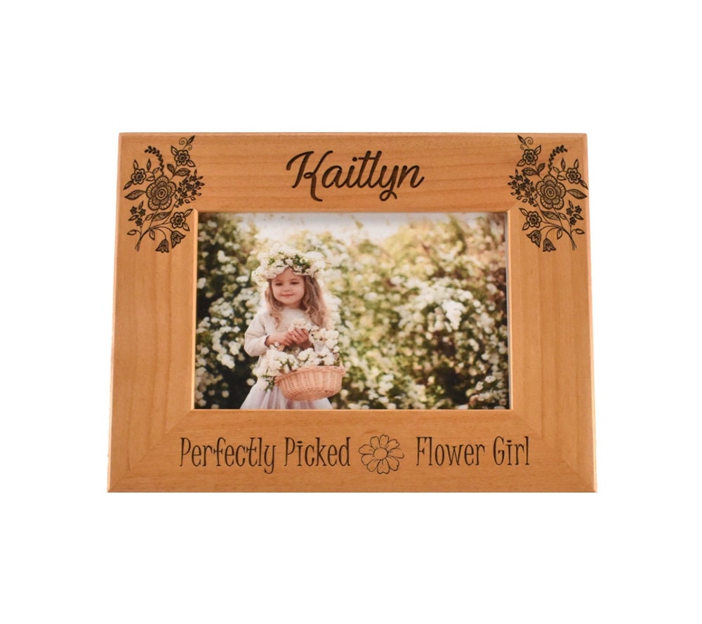 Personalized Picture Frame Wedding Flower Girl Gift Proposal | Etsy