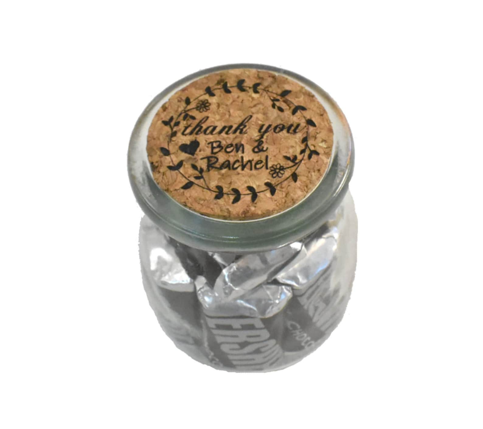 Unique Small Glass Jars With Cork Lids Wedding Favors for Guests in ...