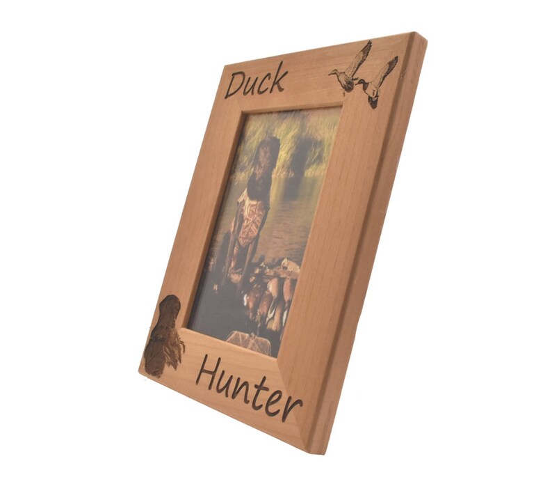 Duck Hunting Season Gift- Custom Engraved Wooden Picture Frames- Duck ...