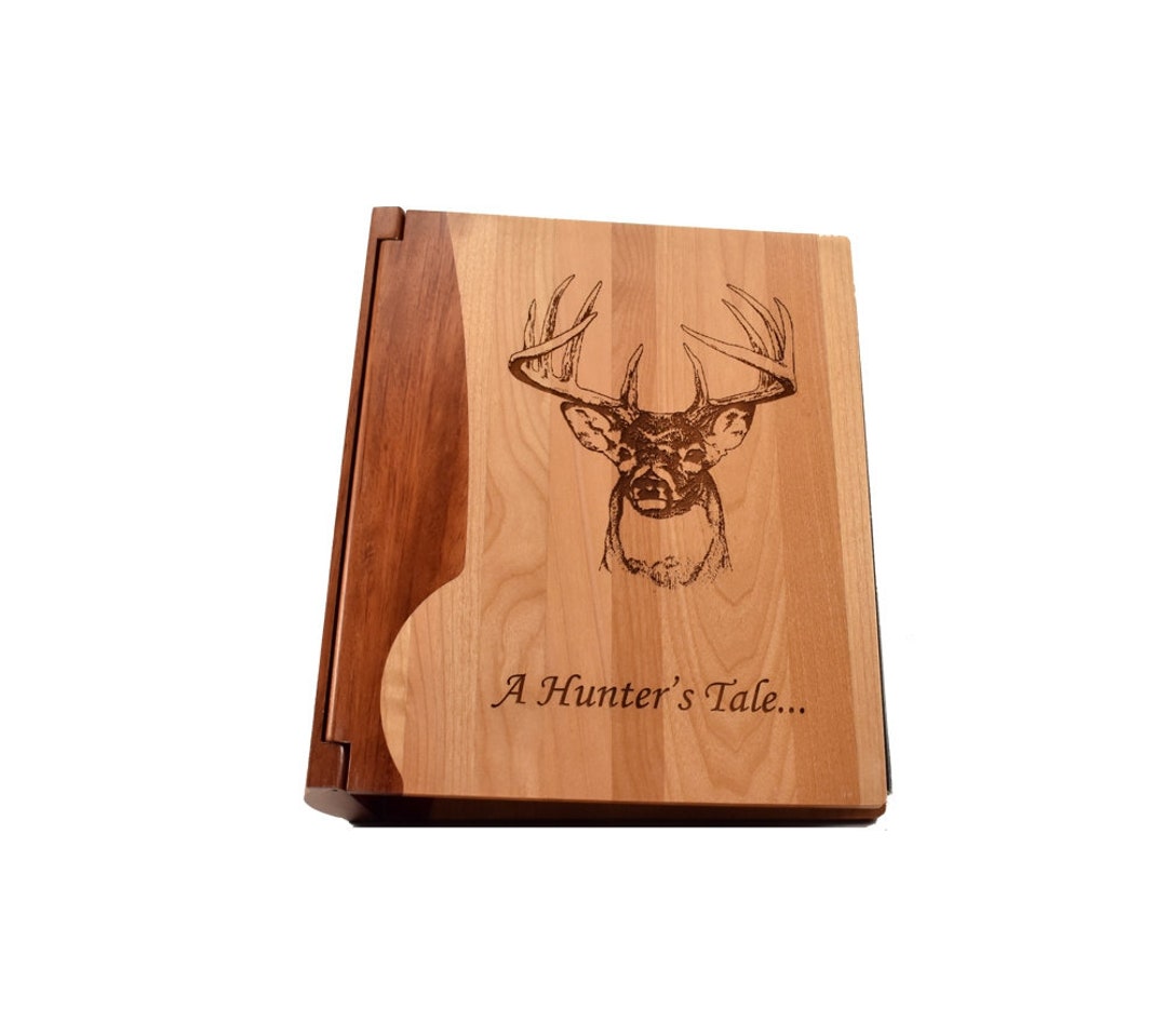 Custom Engraved Rustic Hunting Photo Album – Hunter’s Tale Large Photo ...