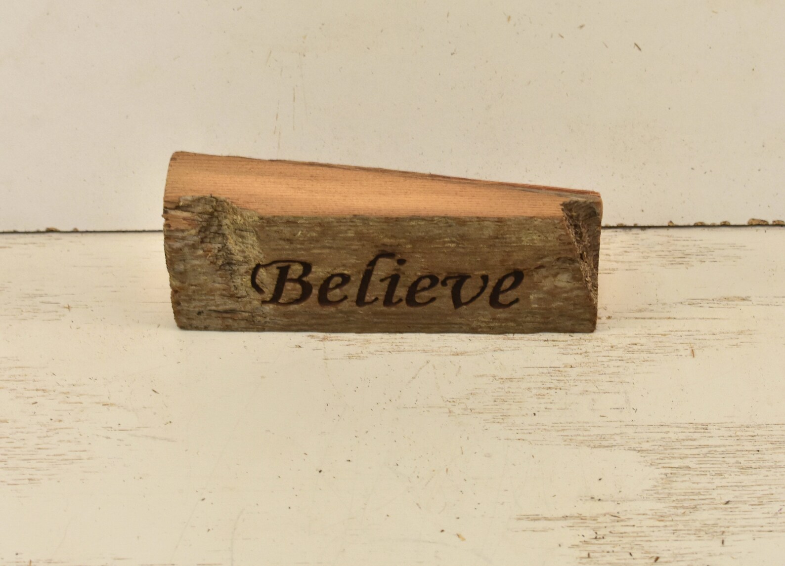 Believe Inspirational Reclaimed Wood Block Sign - Etsy