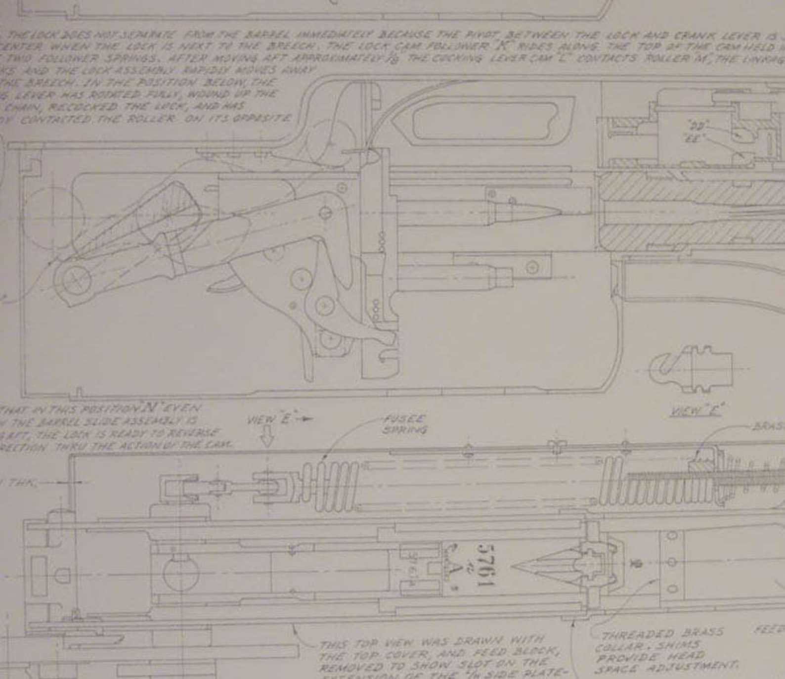 WW1 German Maxim LMG08/15 Aircraft Machine Gun MG Blue Print | Etsy