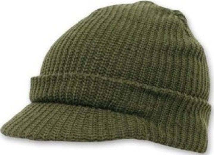 WWII WW2 US 100% Wool Knit Jeep Cap Hat O.D. Green - Etsy
