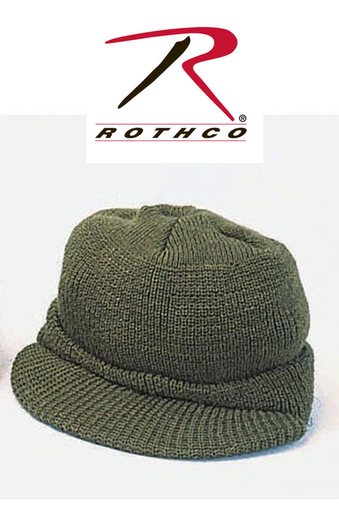 WWII WW2 US 100% Wool Knit Jeep Cap Hat O.D. Green - Etsy