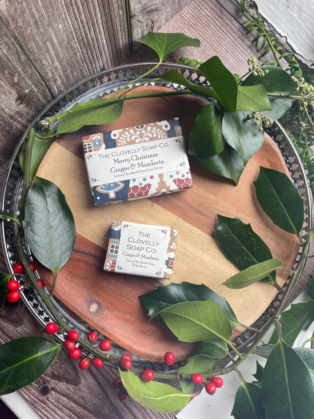 Ginger & Mandarin Merry Christmas Soap - Perfect Stocking Filler ...