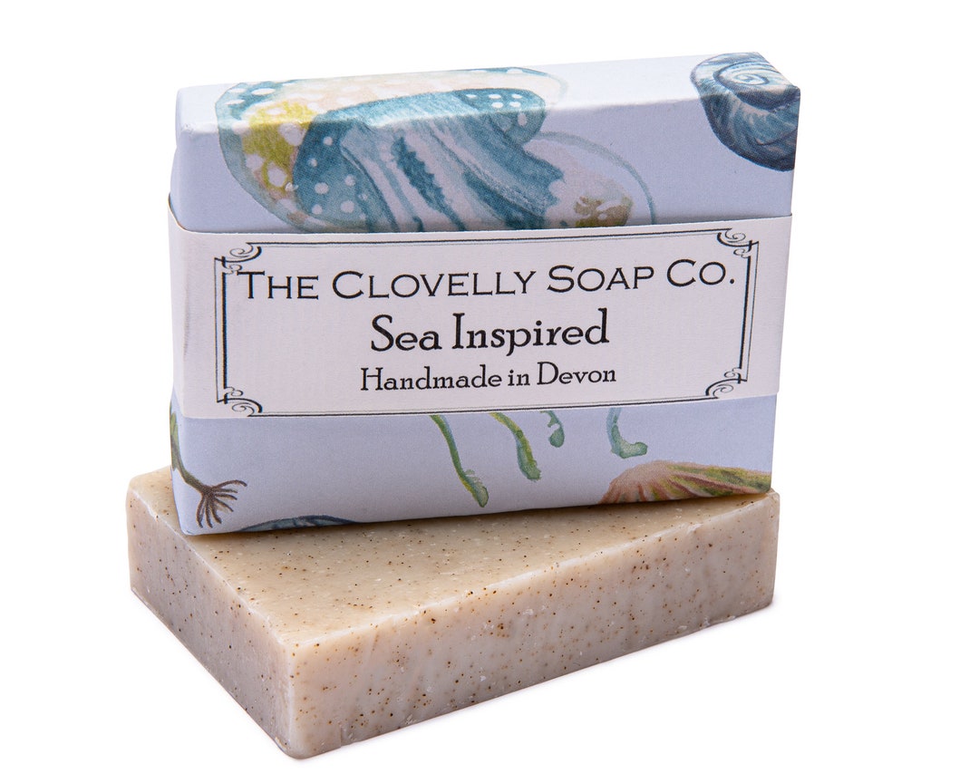 Sea Inspired Natural Vegan Handmade Soap Bar - Essential Oil Soap - Etsy UK