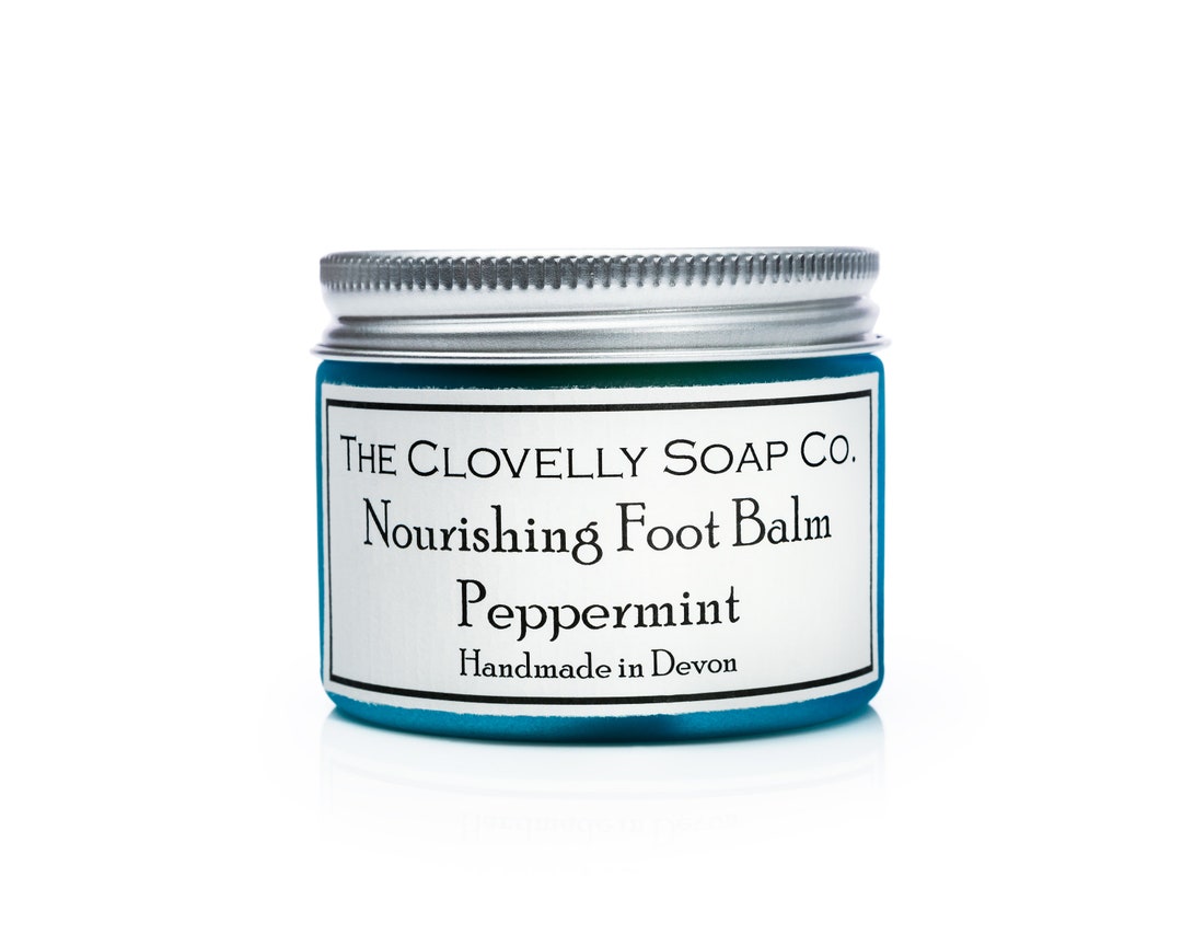 Peppermint Natural Moisturising Foot Balm - 50g Glass Jar - Etsy