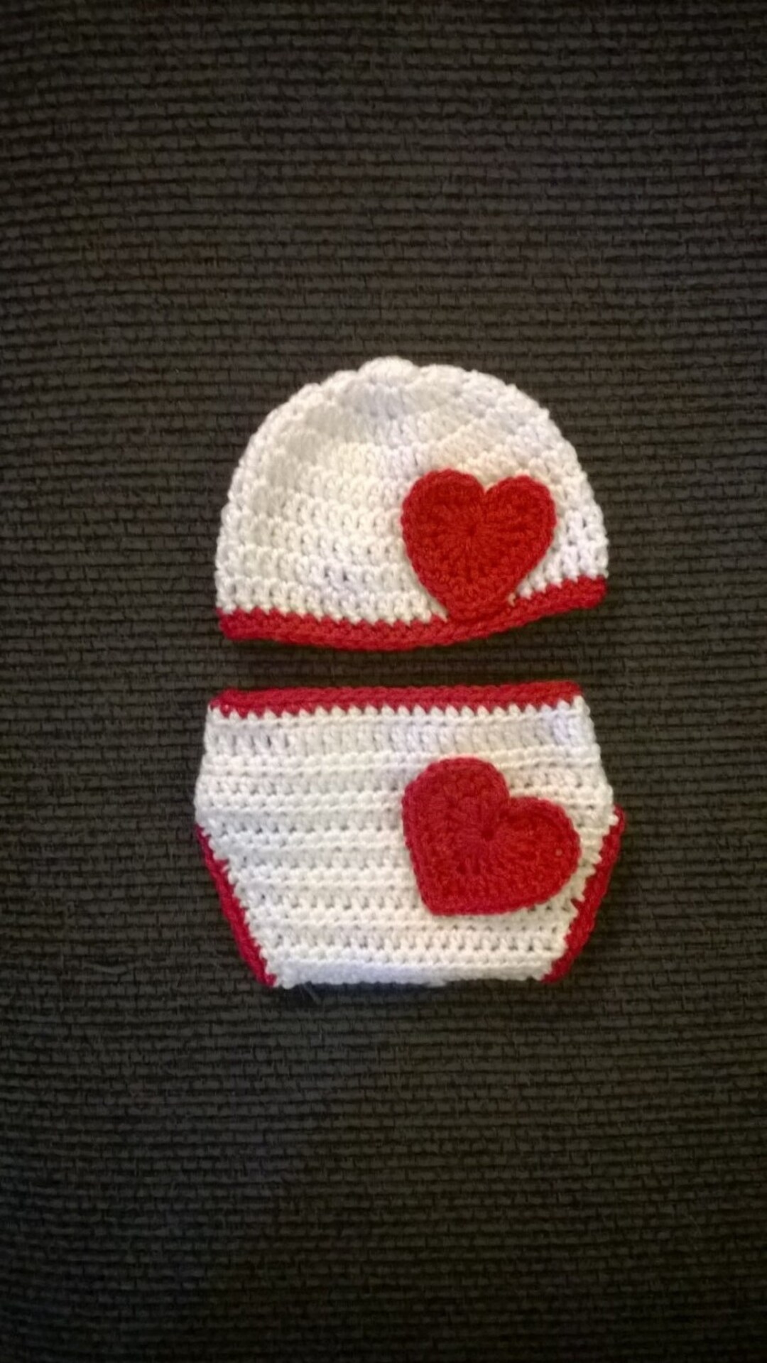 Heart Hat & Diaper Cover - Etsy