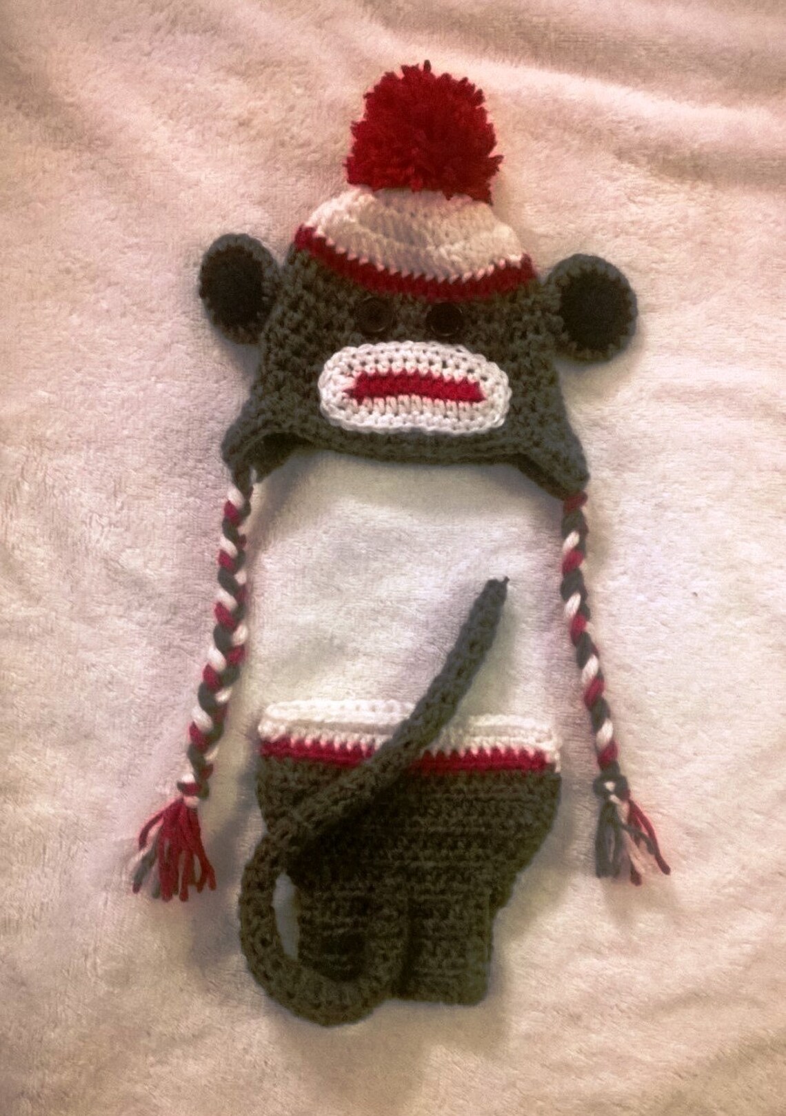 Sock Monkey Photo Prop Set - Etsy