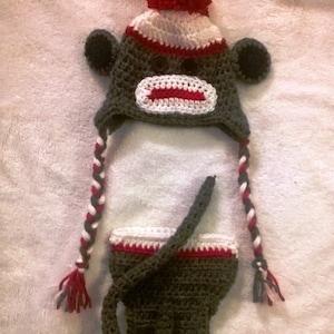 Sock Monkey Photo Prop Set - Etsy