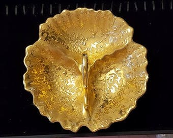 Gold candy dish | Etsy