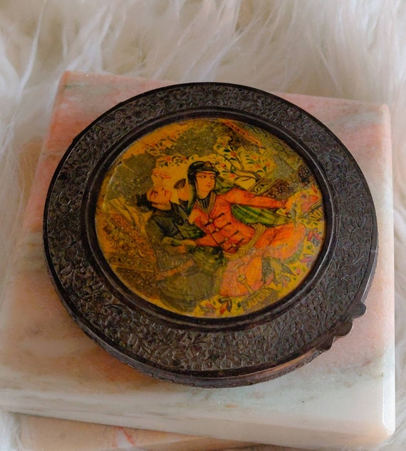 18th Century Snuff Box Compact With Mirror Masterfully | Etsy UK