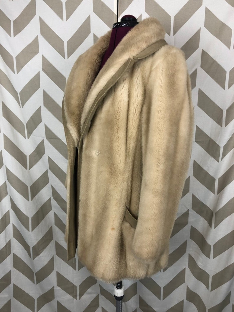 70s Faux Fur Coat Ladies Vintage Faux Fur Coat - Etsy