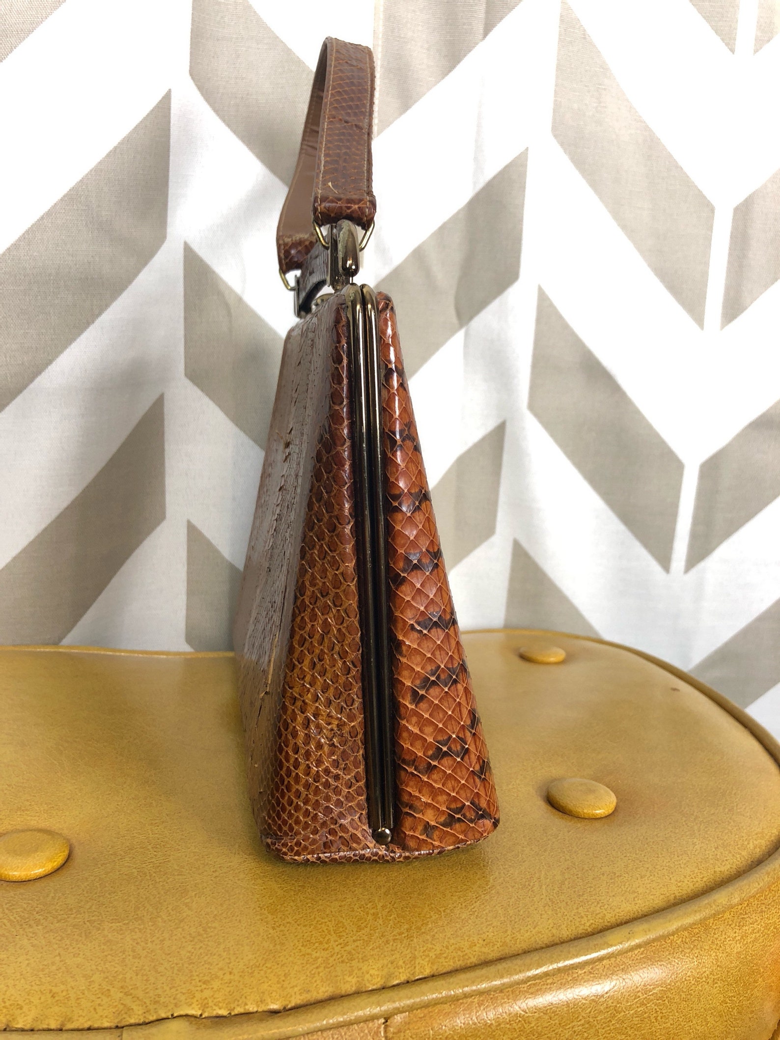 Vintage 1950s Snakeskin Purse Vintage Snakeskin Purse - Etsy