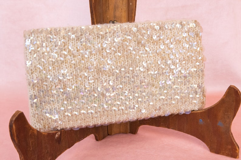 50s Sequin Wallet - Clutch Wallet - Sequin Yarn Wallet - Ladies Wallet ...