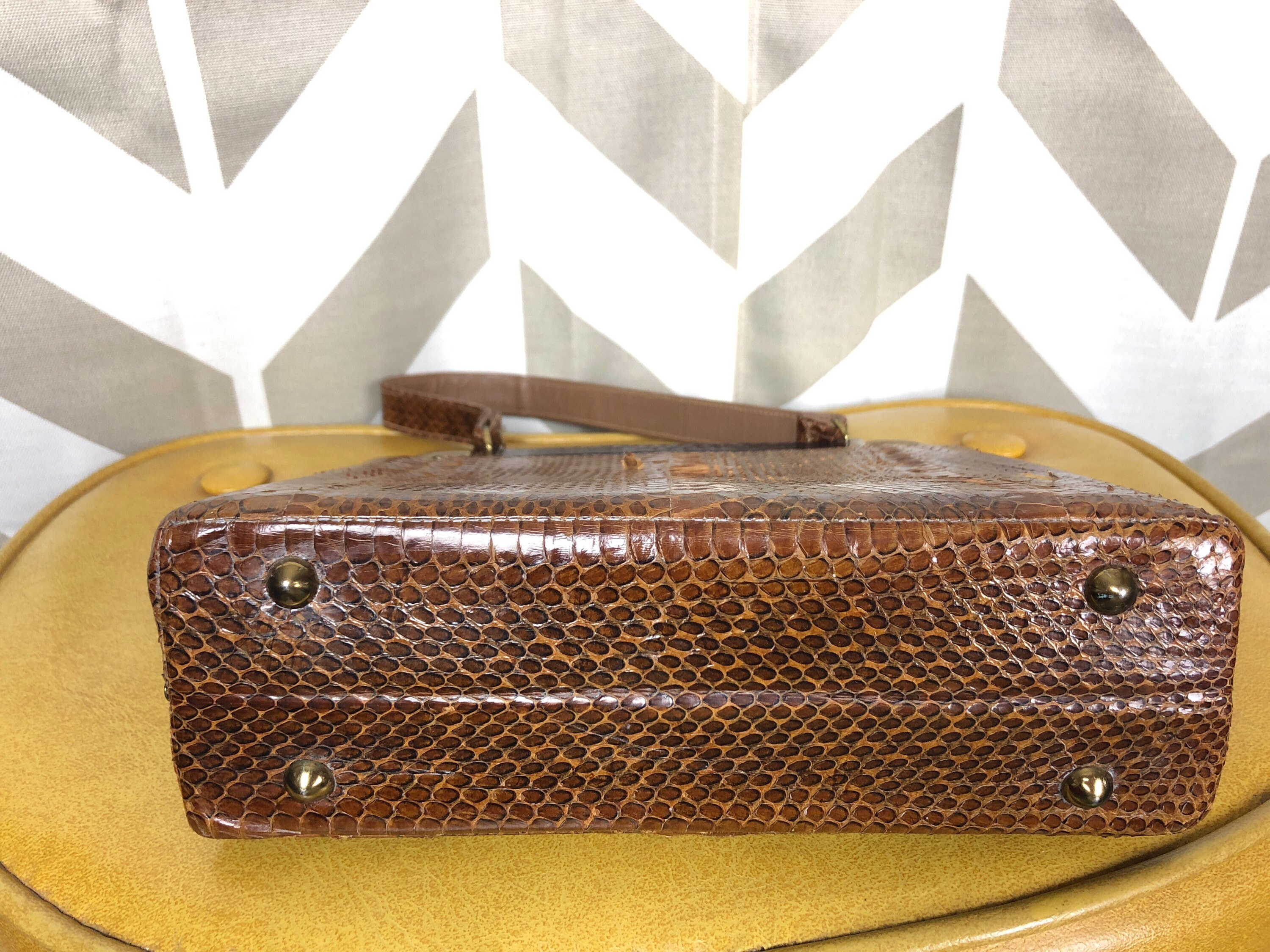 Vintage 1950s Snakeskin Purse Vintage Snakeskin Purse | Etsy