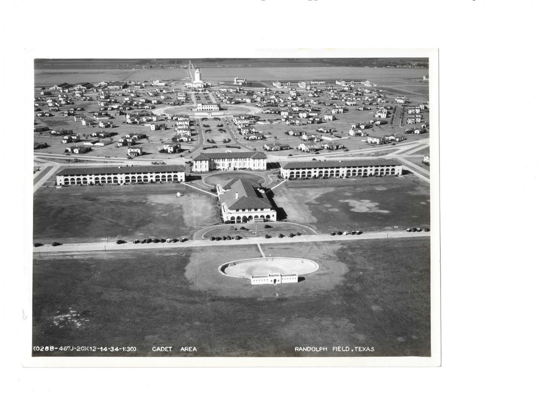 Vintage Military Photograph 1934 Cadet Area Randolph Air Force Base ...
