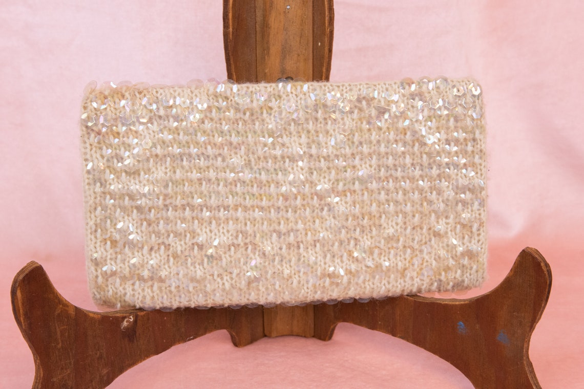 50s Sequin Wallet - Clutch Wallet - Sequin Yarn Wallet - Ladies Wallet ...