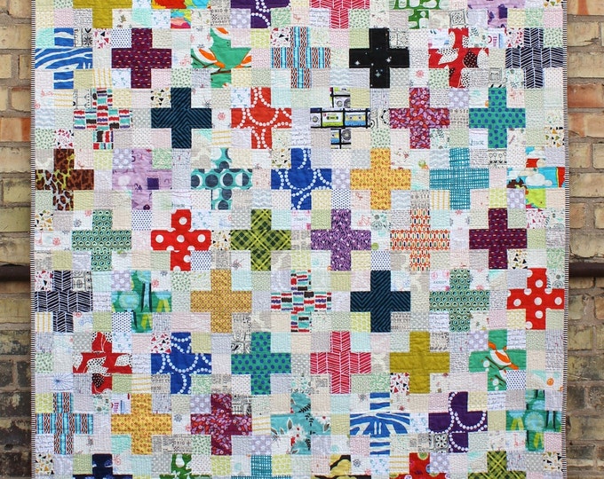 PDF: Scrappy Plus Quilt Pattern Download - Etsy