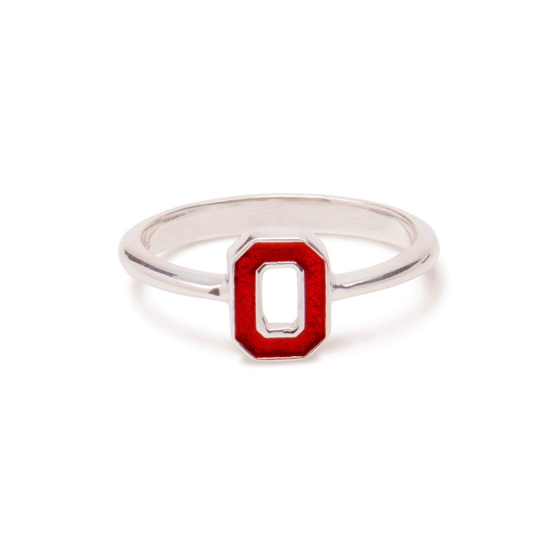Stone Armory Officially Licensed Ohio State Ring Sterling Silver Block ...