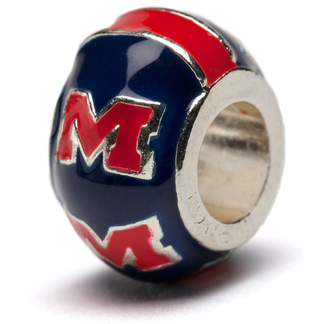 Stone Armory Officially Licensed Navy and Red Ole Miss Bead ...