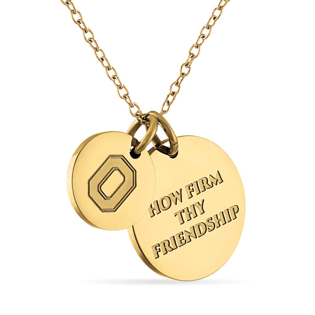 Stone Armory Officially Licensed Ohio State Buckeyes Necklace - 18K ...