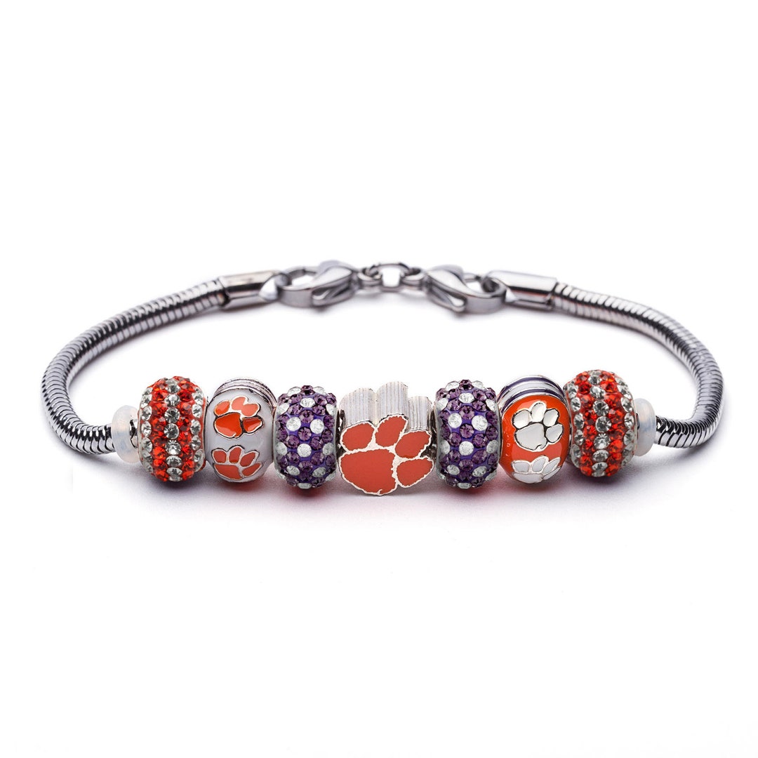 Clemson Tigers Charm Bracelet | Clemson Jewelry | Clemson University ...