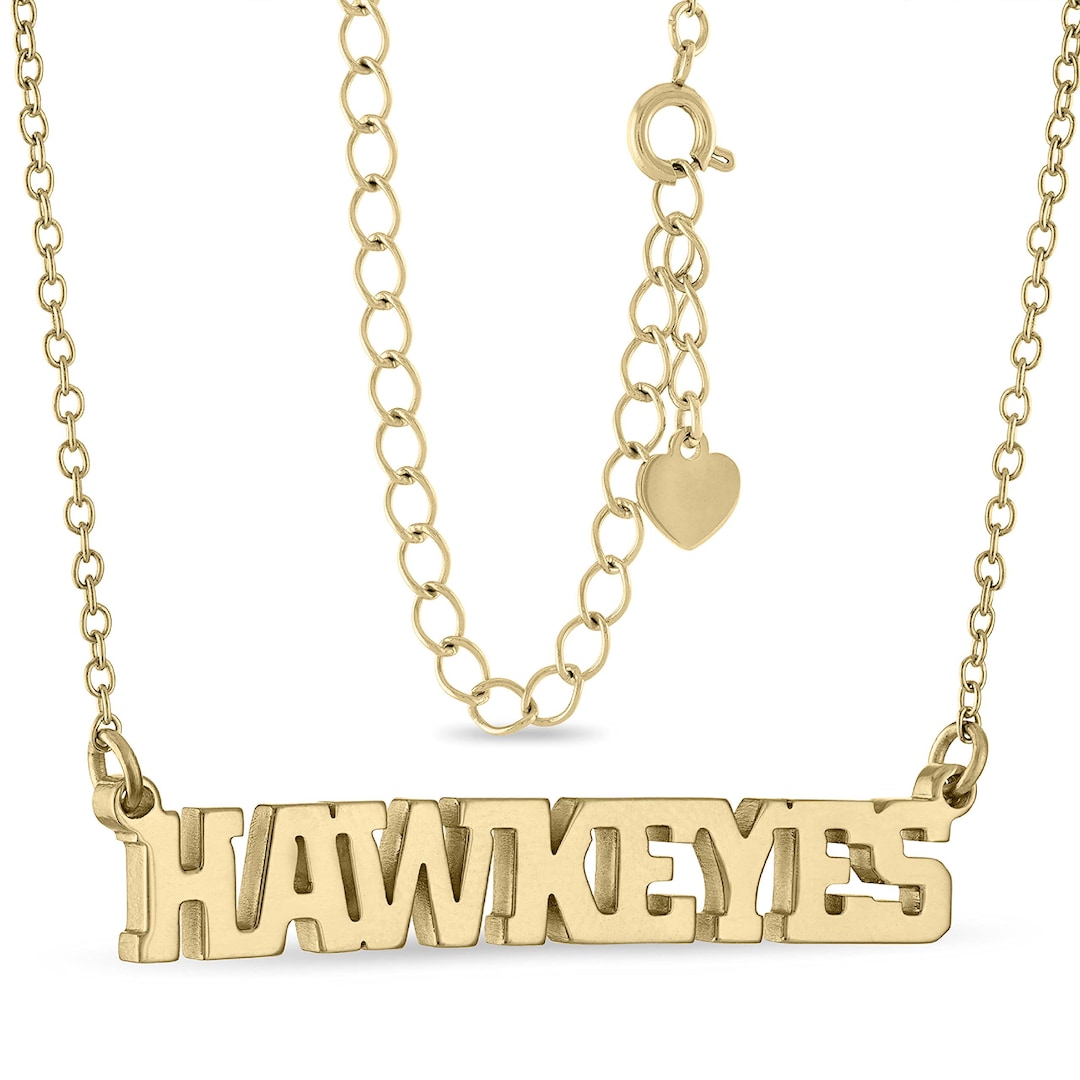 Stone Armory Officially Licensed Iowa Hawkeyes Necklace – 18K Gold ...