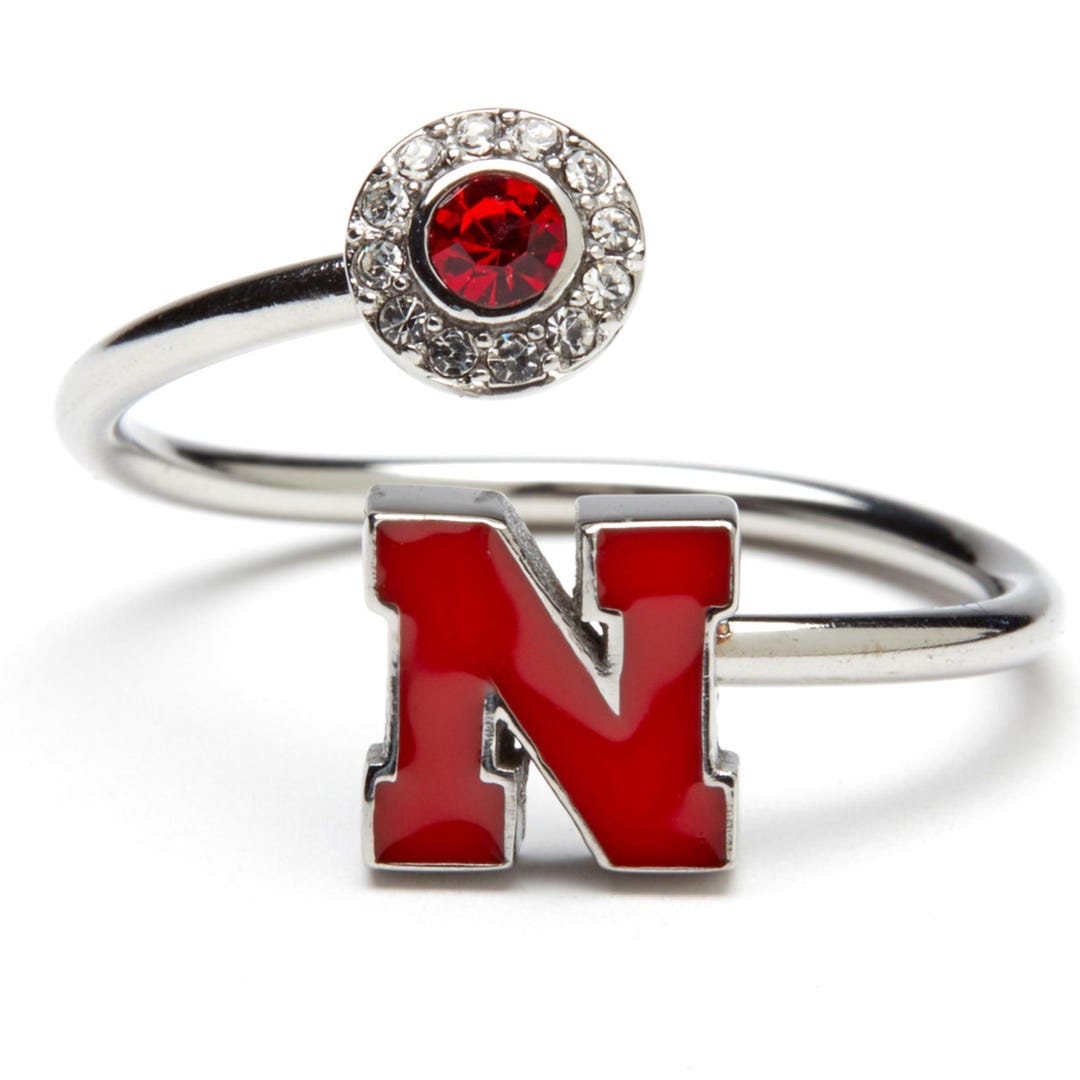 Stone Armory Officially Licensed Nebraska Cornhuskers Crystal Ring ...