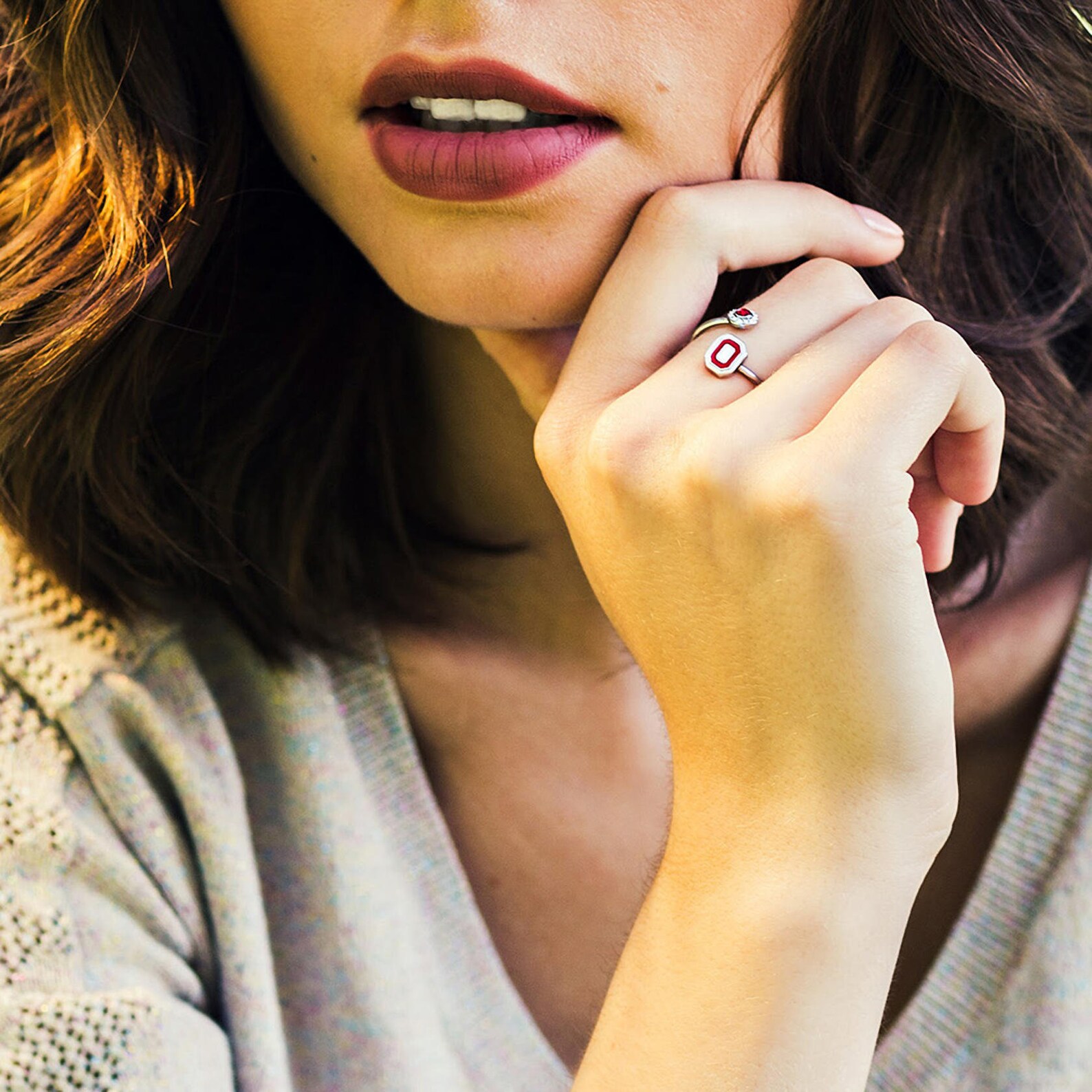 Stone Armory Ohio State University Ring for Women Block O - Etsy