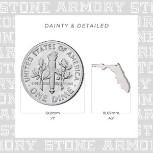 Stone Armory Florida Map Stainless Steel Stud Earrings for Women ...