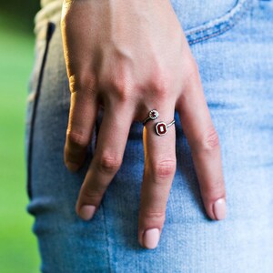 Stone Armory Ohio State University Ring for Women Block O Ohio State ...