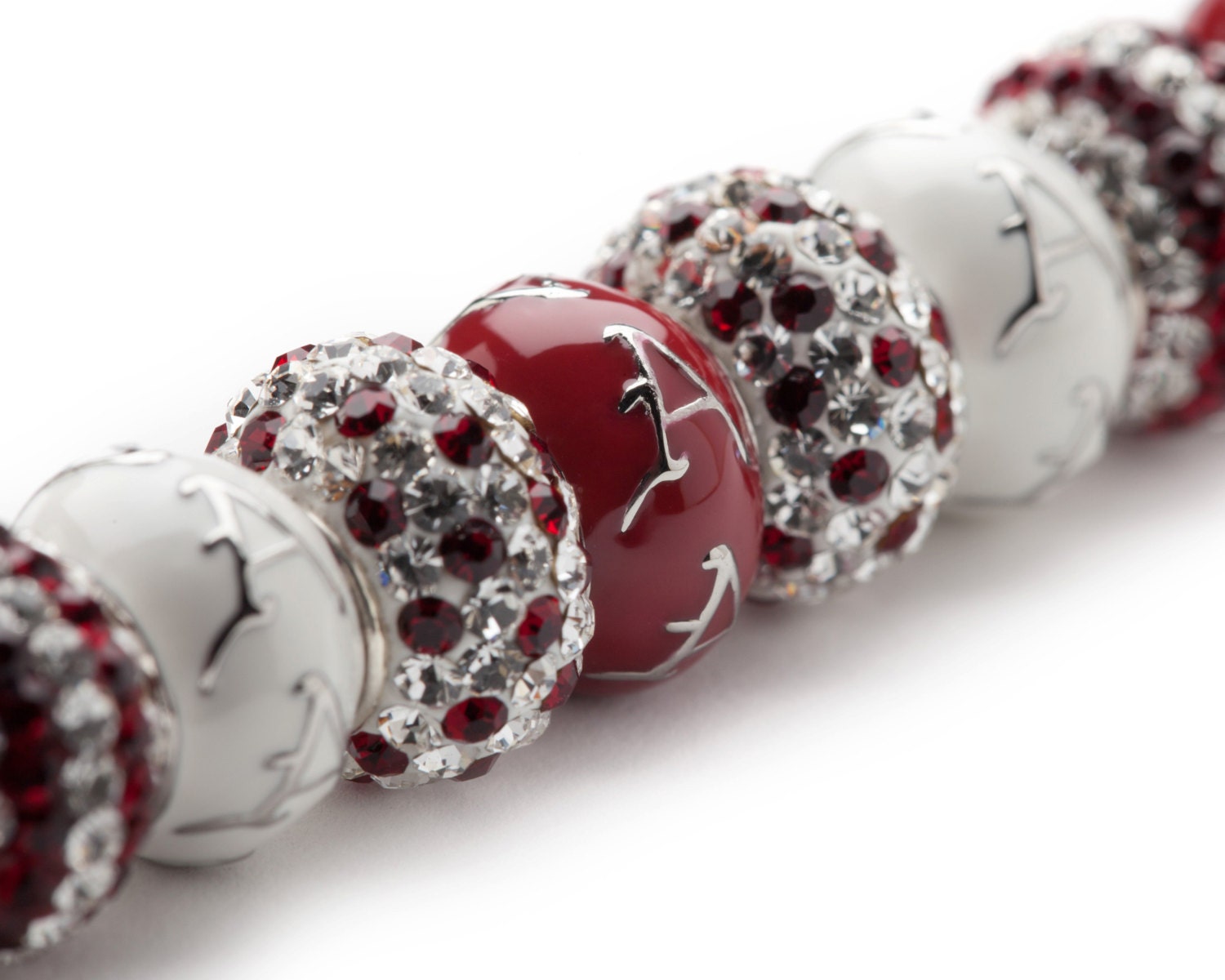 Arkansas Razorbacks Bead Charm Bracelet 13 Piece Lifetime - Etsy UK