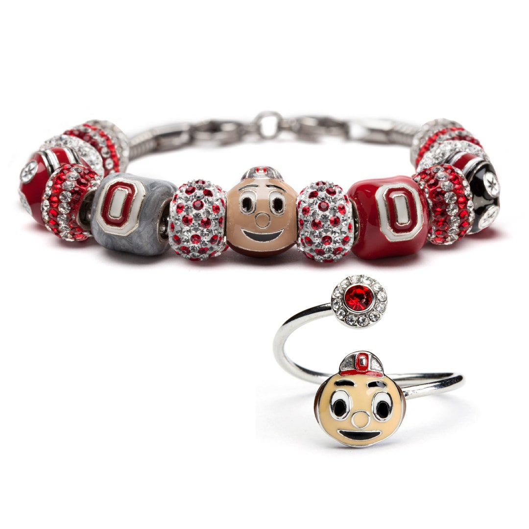 Gift Set- Ultimate Ohio State University Brutus Fan Charm Bracelet and ...