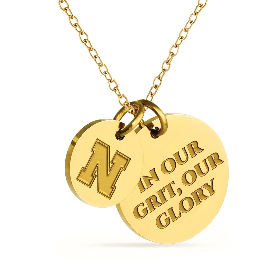 Stone Armory Necklace for Nebraska Cornhuskers - 18K Gold-plated ...