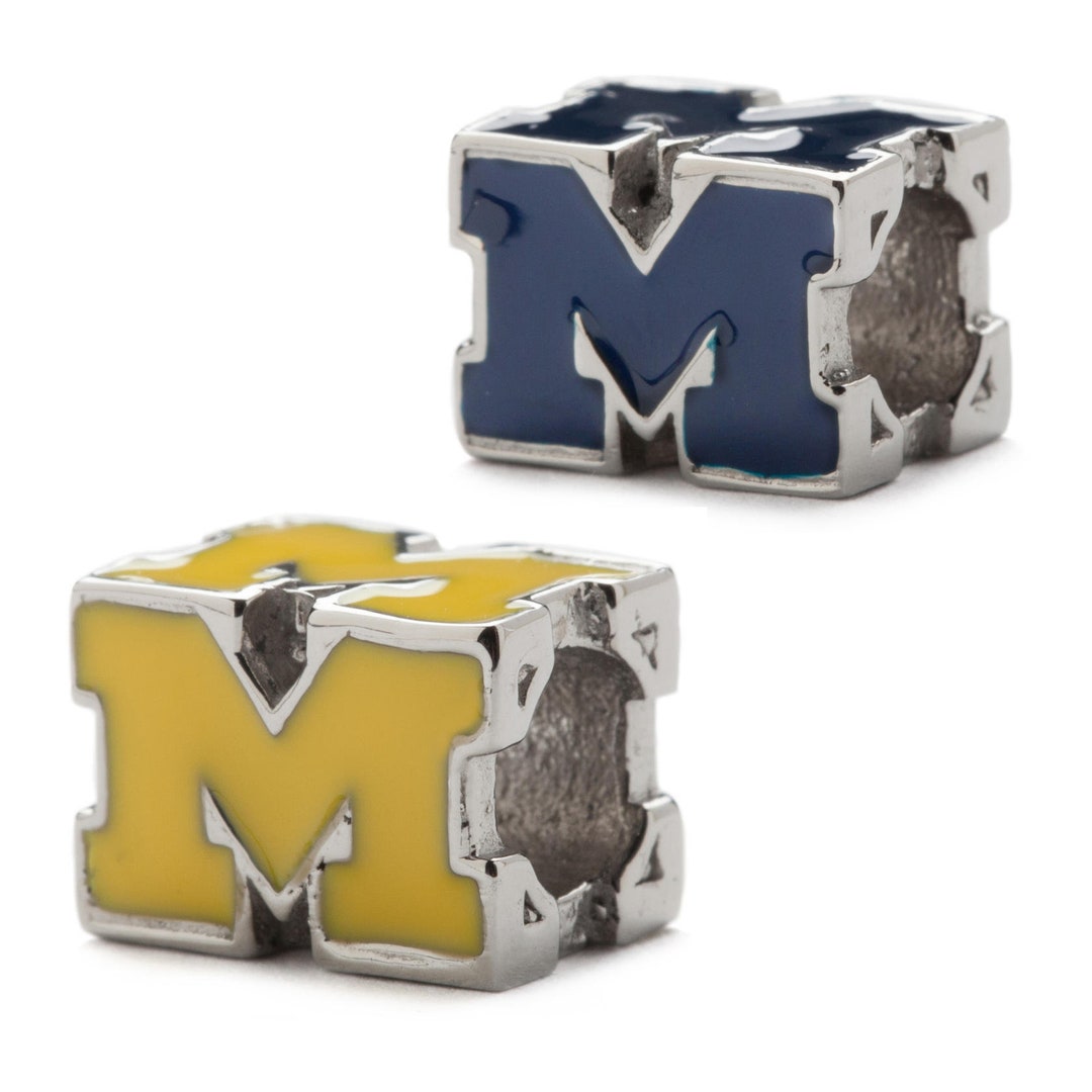 Stone Armory | University of Michigan Set of Two Charms | Blue + Maize ...