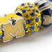 Michigan Maize Block M and Blue Round Bead Charm Jewelry Set - Etsy