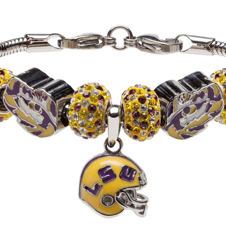 Stone Armory Louisiana State University Bead Charm | LSU Tigers Jewelry ...