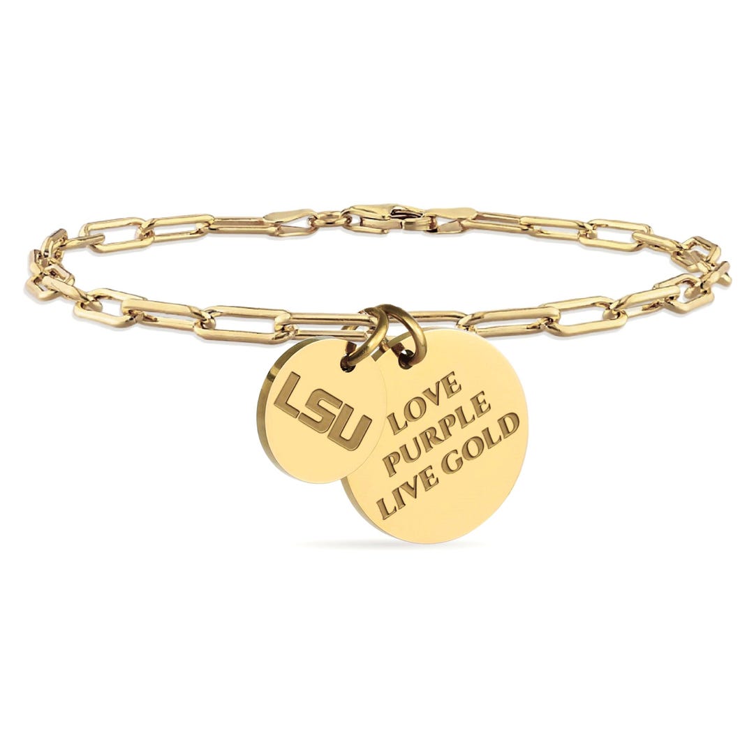 Stone Armory Officially Licensed Bracelet for LSU Tigers - 18K Gold ...