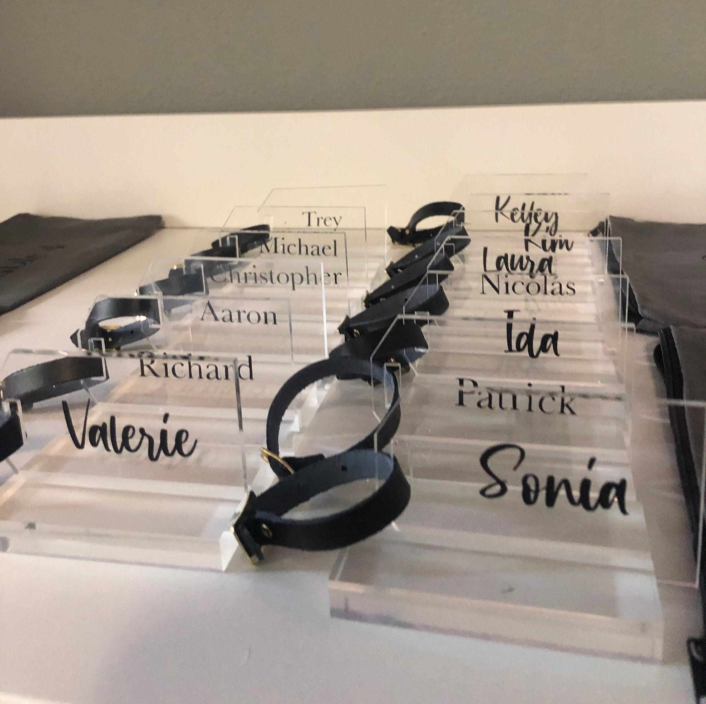 Clear Reusable Acrylic 2x3 Name Tags for Weddings Parties Bridesmaid ...