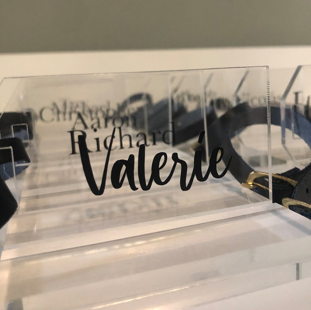 Clear Reusable Acrylic 2x3 Name Tags for Weddings Parties Bridesmaid ...