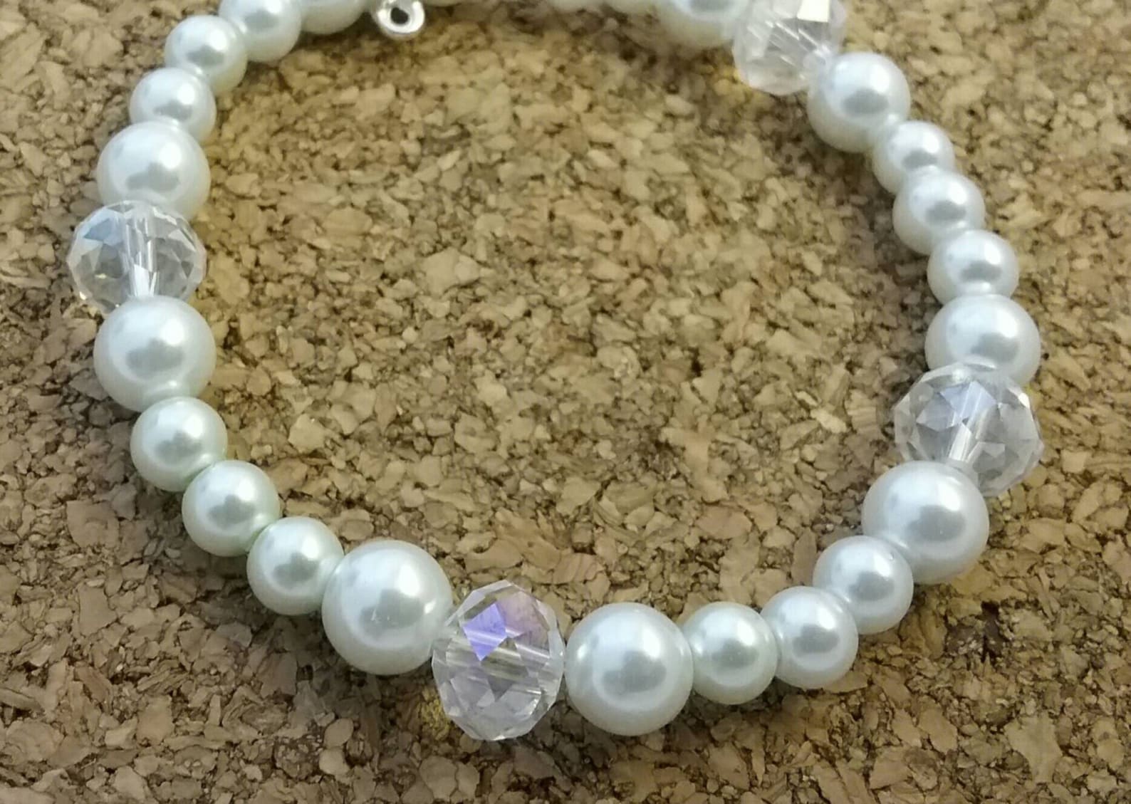 LDS Temple Bracelet , White Glass Pearl Bracelet - Etsy