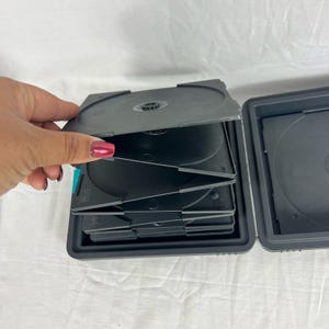 Vintage Laserline Hard Shell CD Storage Case Holds 12 Discs CD Rom ...