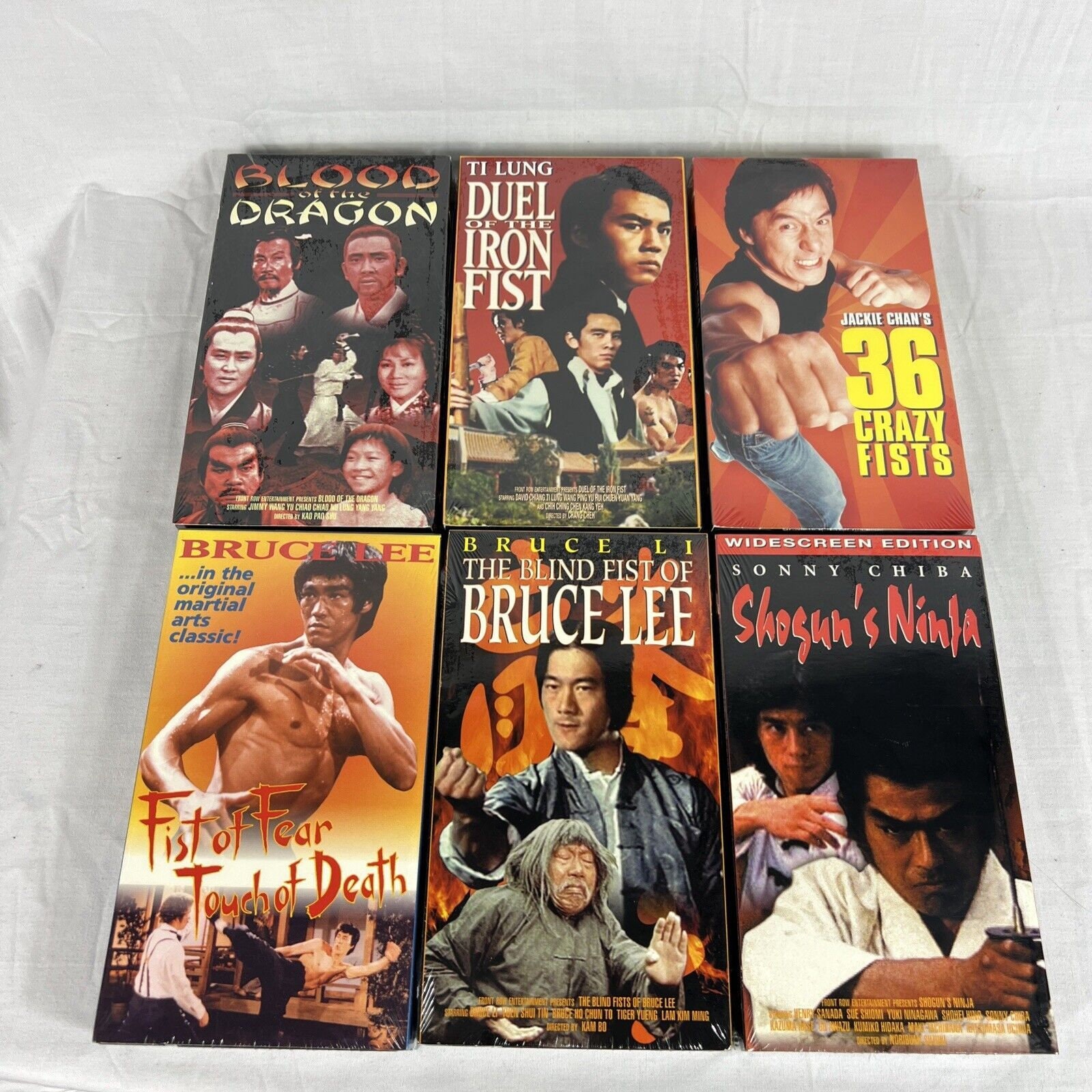 Lot of 6 Martial Arts VHS 90s 2000s Bruce Lee Ti Lung Iron Fist Blood ...