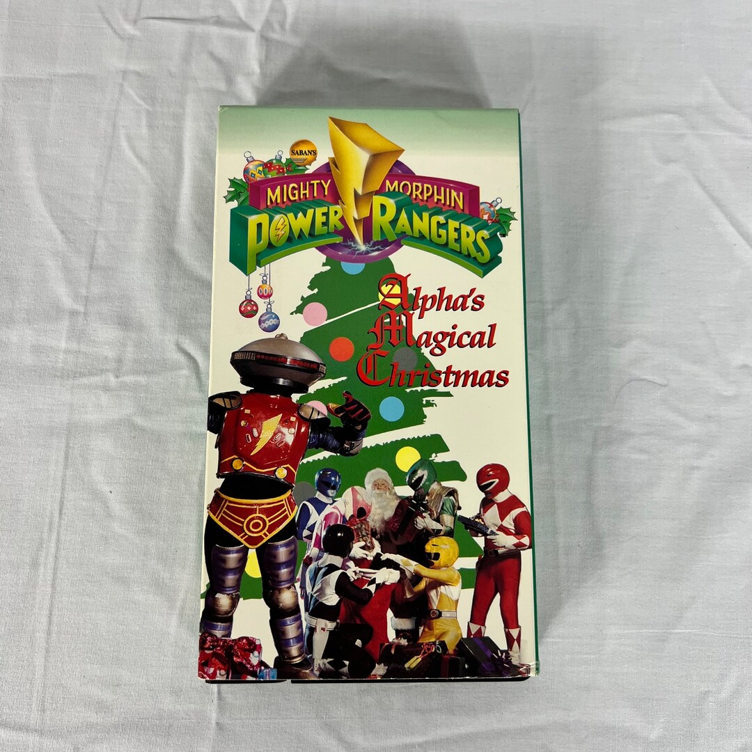 Mighty Morphin Power Rangers Alpha's Magical Christmas VHS - Etsy