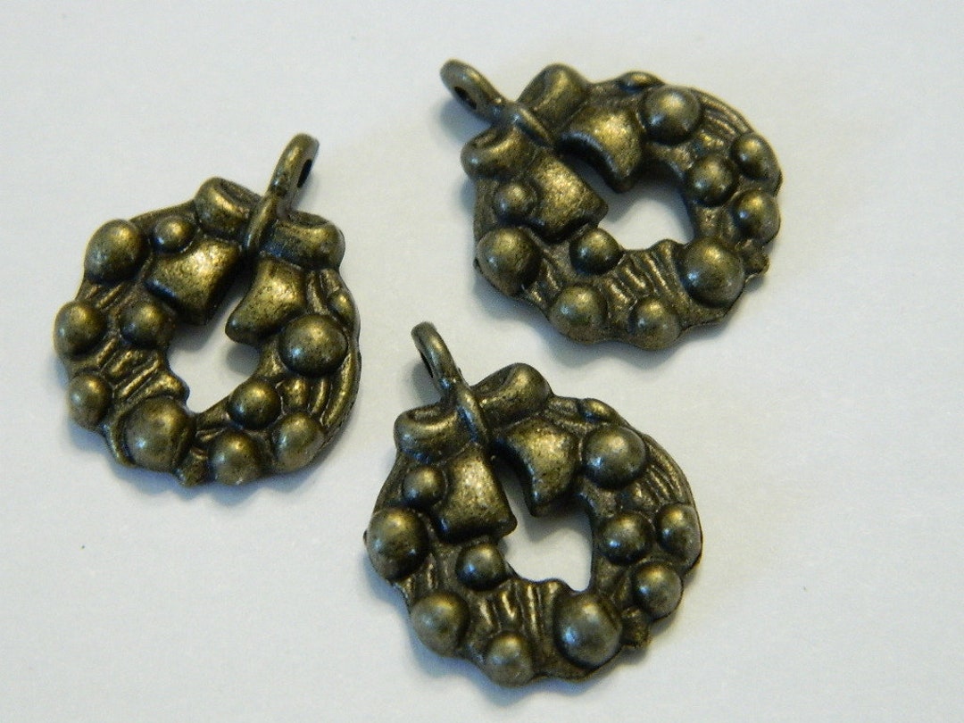 22MM Couronne de Noël Bronze Laiton Pendentifs à Breloques - Etsy France