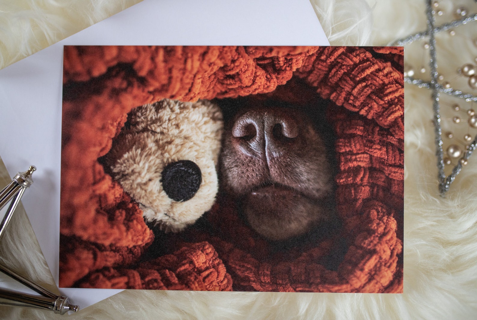 Cute Dog Lover Card Chocolate Lab- Christmas, Birthday, Pet Loss ...